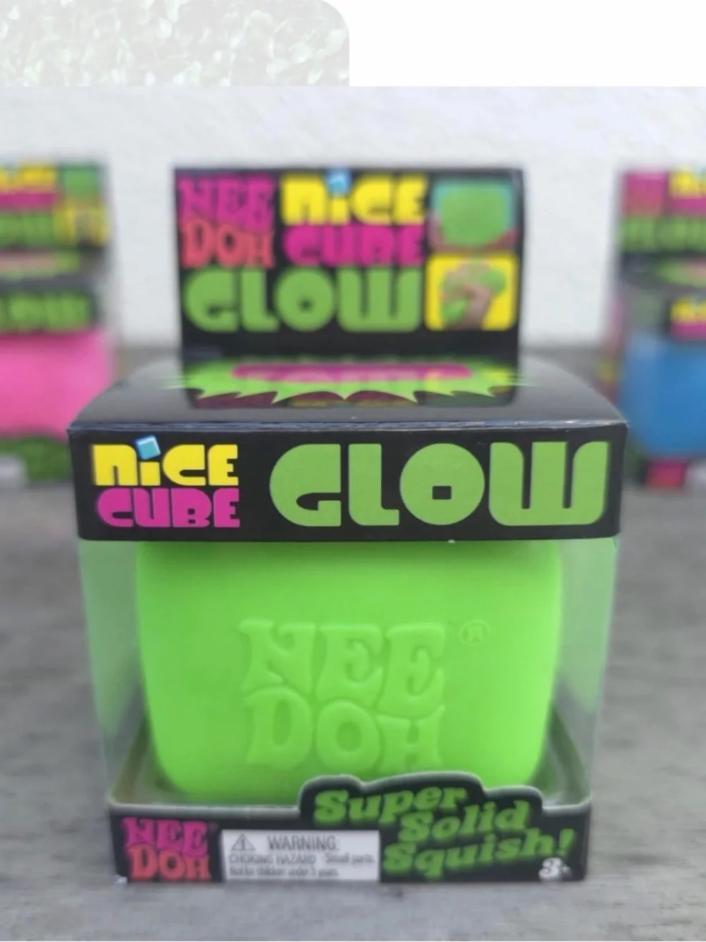 Needoh | Other | Nice Cube Glow Super Solid Squish Green | Poshmark